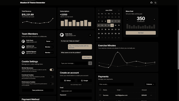 shadcn/ui Theme Generator | Robin Schmidt